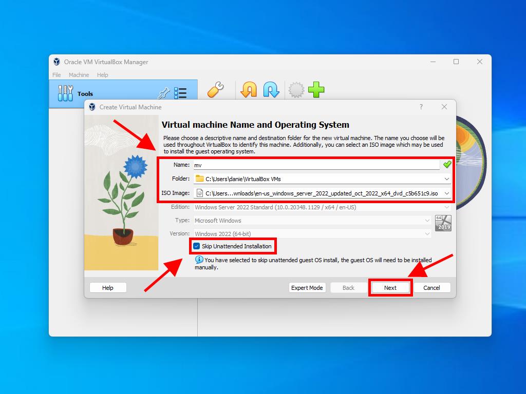 How do I install Windows Server 2022 on a virtual machine? (VirtualBox ...